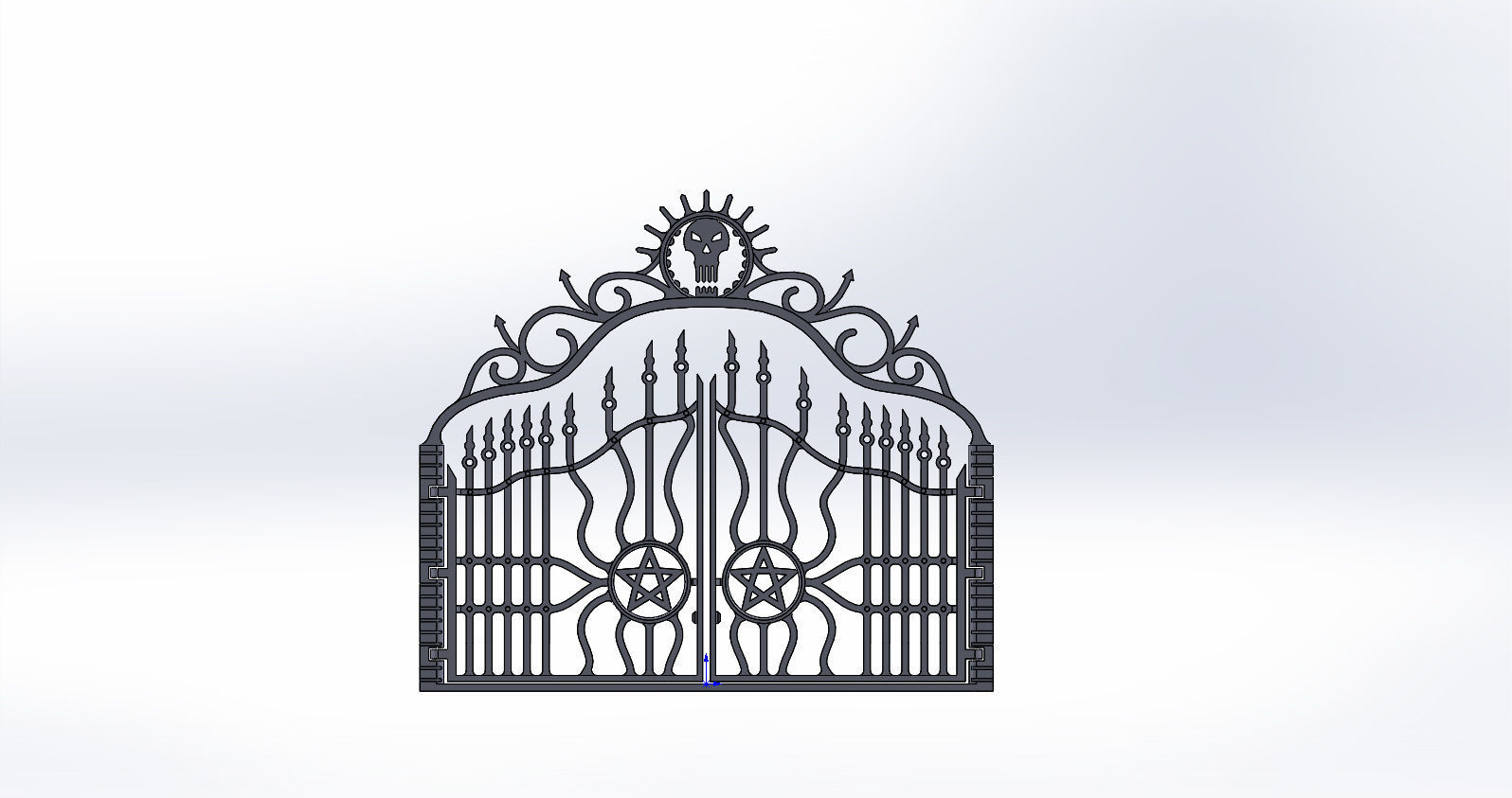 Medieval gate 3D model | CGTrader