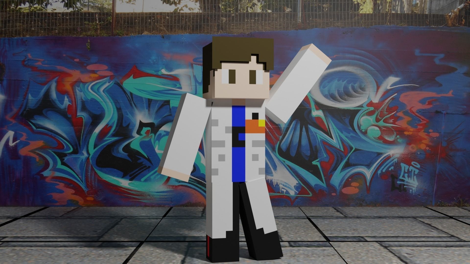 Minecraft Scientist 3D Model 3D model | CGTrader