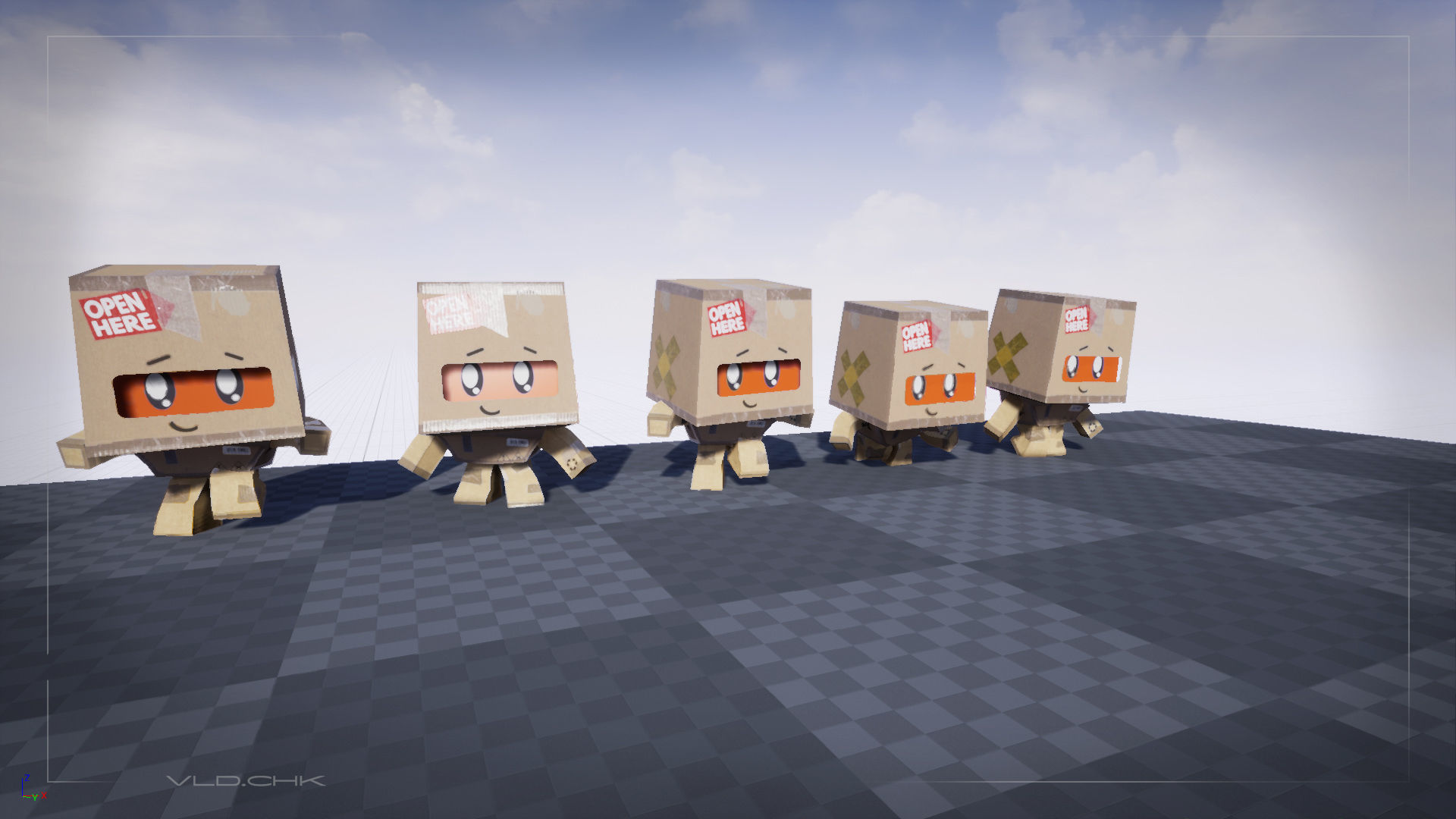 3D model Cute Cardboard Boy VR / AR / low-poly | CGTrader