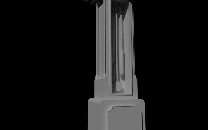 Stranger Things grandfather clock V2 3D model | CGTrader