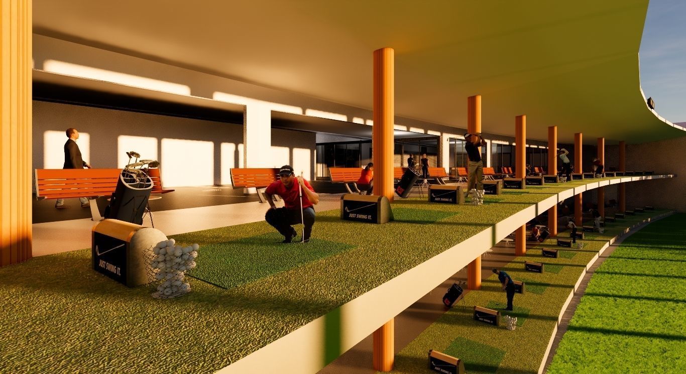 driving range golf 3D model | CGTrader