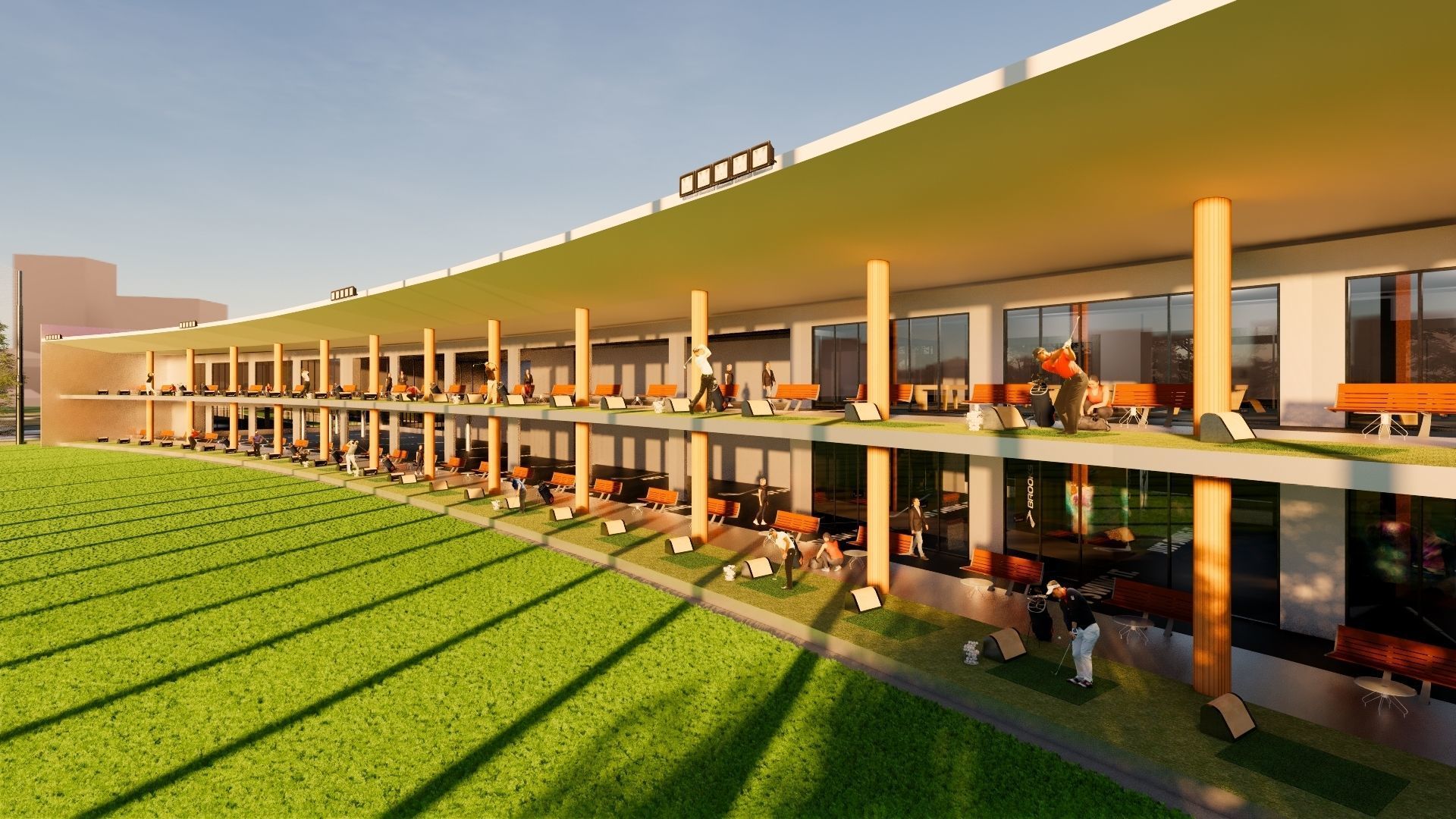 driving range golf 3D model | CGTrader