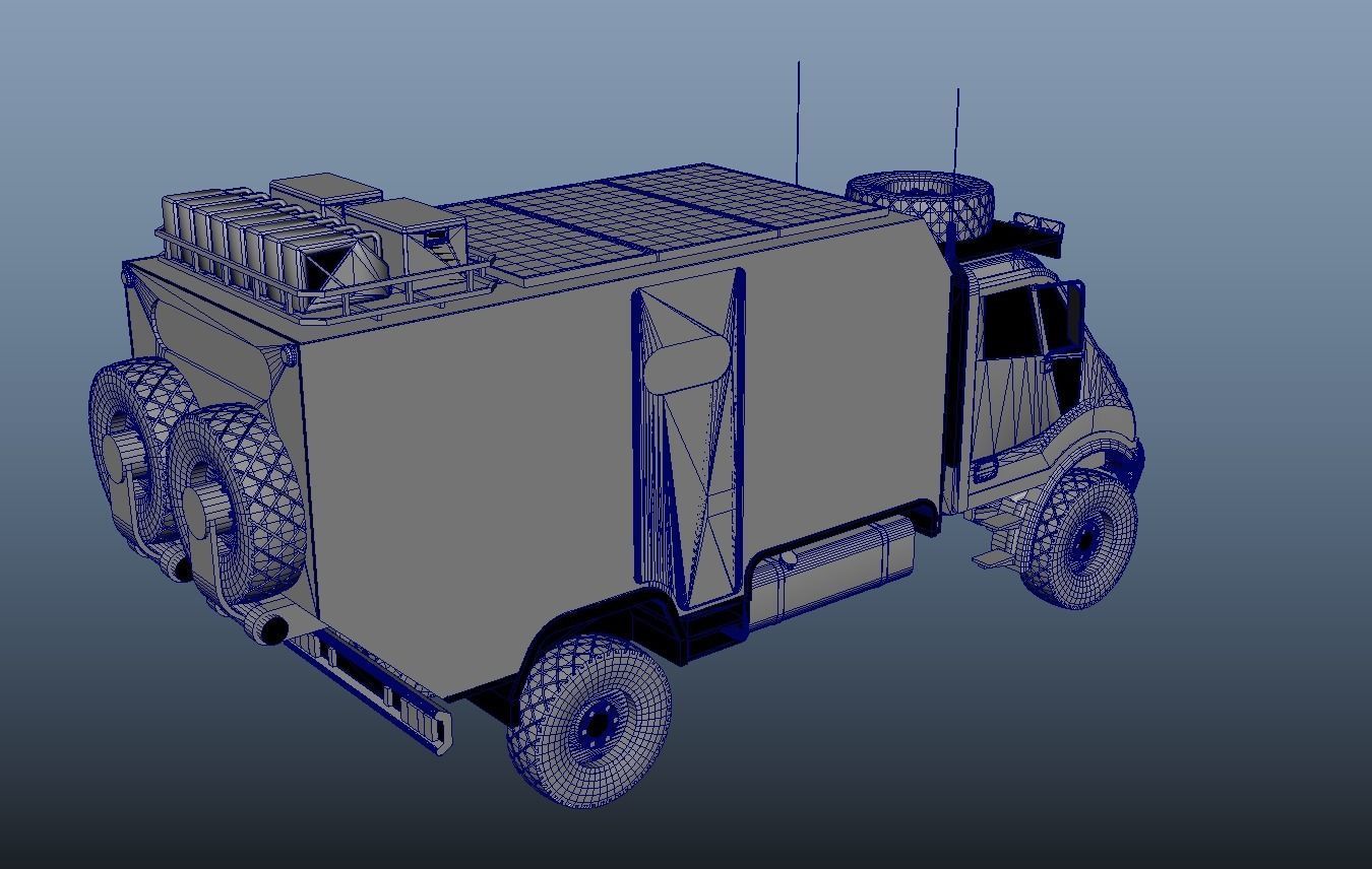 3D model Overlander Bremach T-Rex Camper VR / AR / low-poly | CGTrader