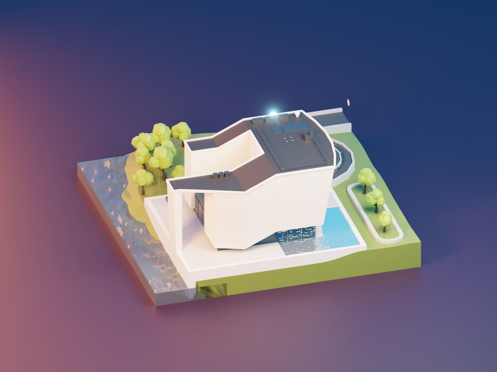 Cartoon Avengers base Scene 3D model | CGTrader