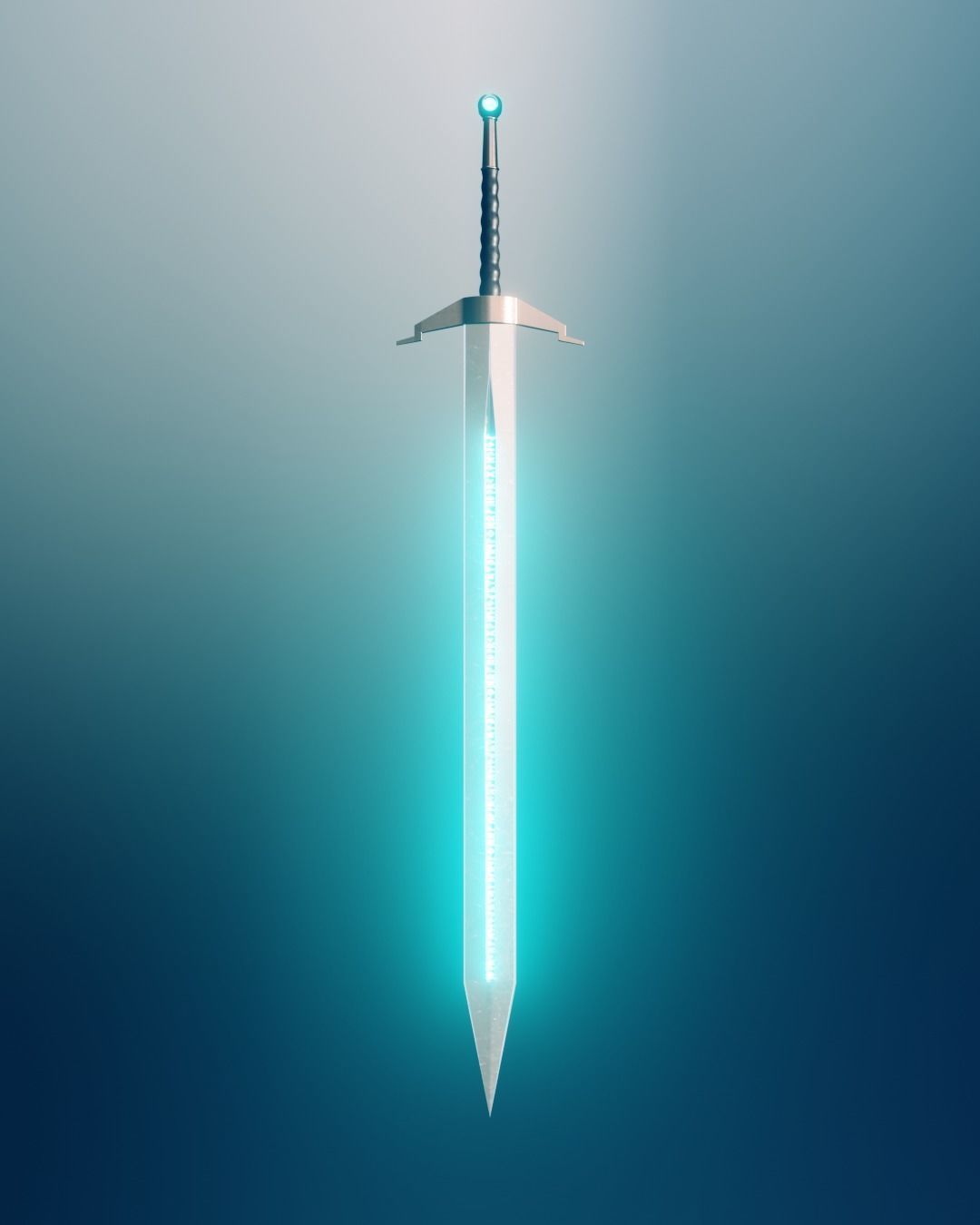 3D model Sword with runes VR / AR / low-poly | CGTrader
