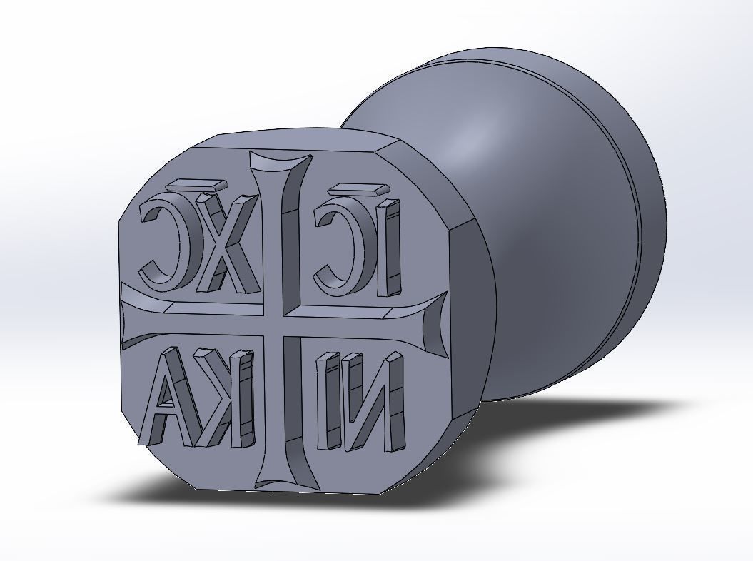 ORTHODOX BREAD STAMP PROSPHORA 3D model 3D printable | CGTrader