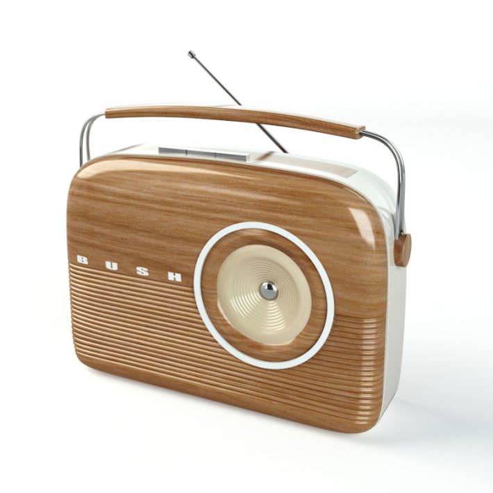 Oldschool Modern Wooden Radio 3D model | CGTrader