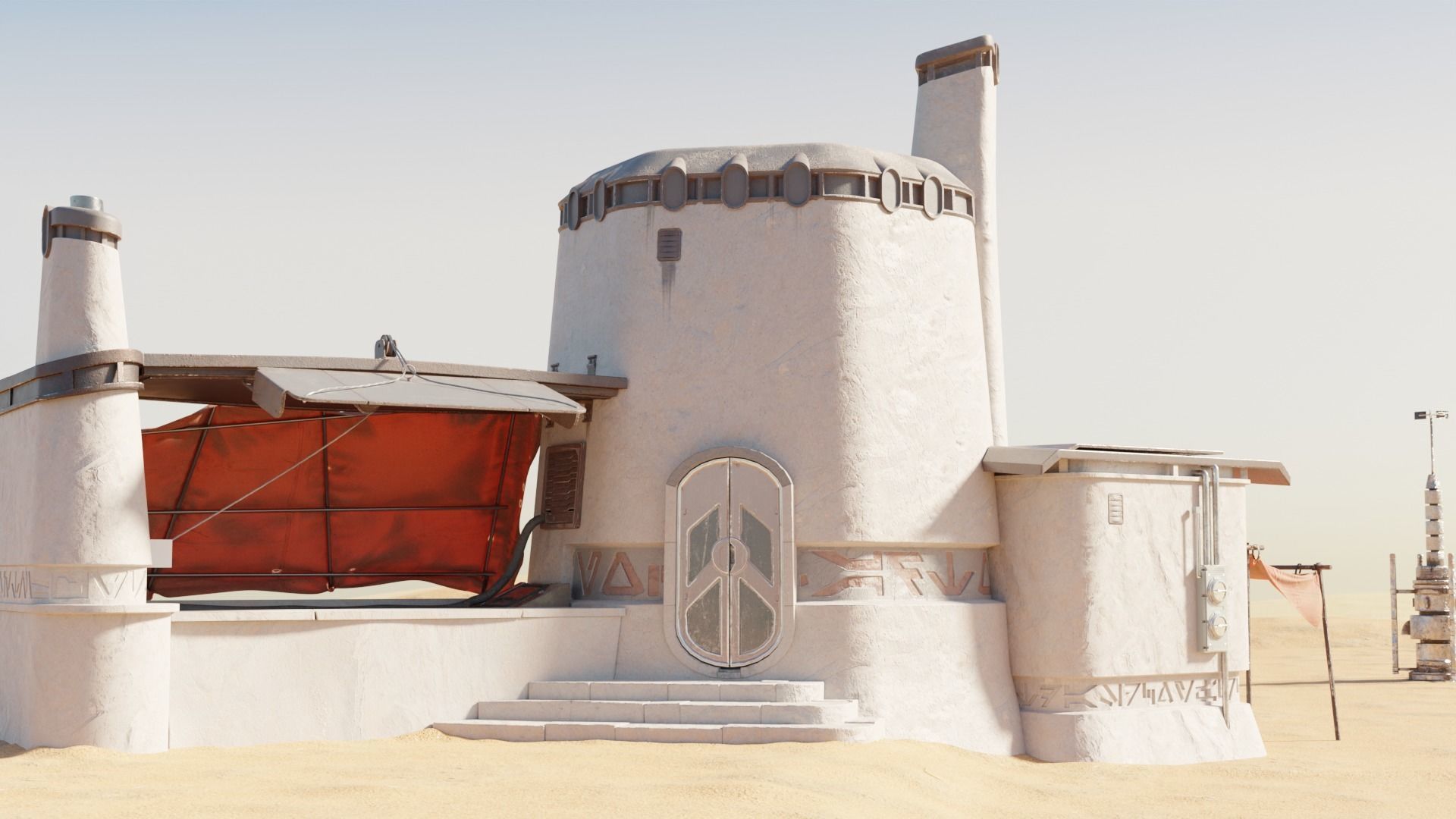 Star Wars Tatooine Merchant Building 3D model | CGTrader
