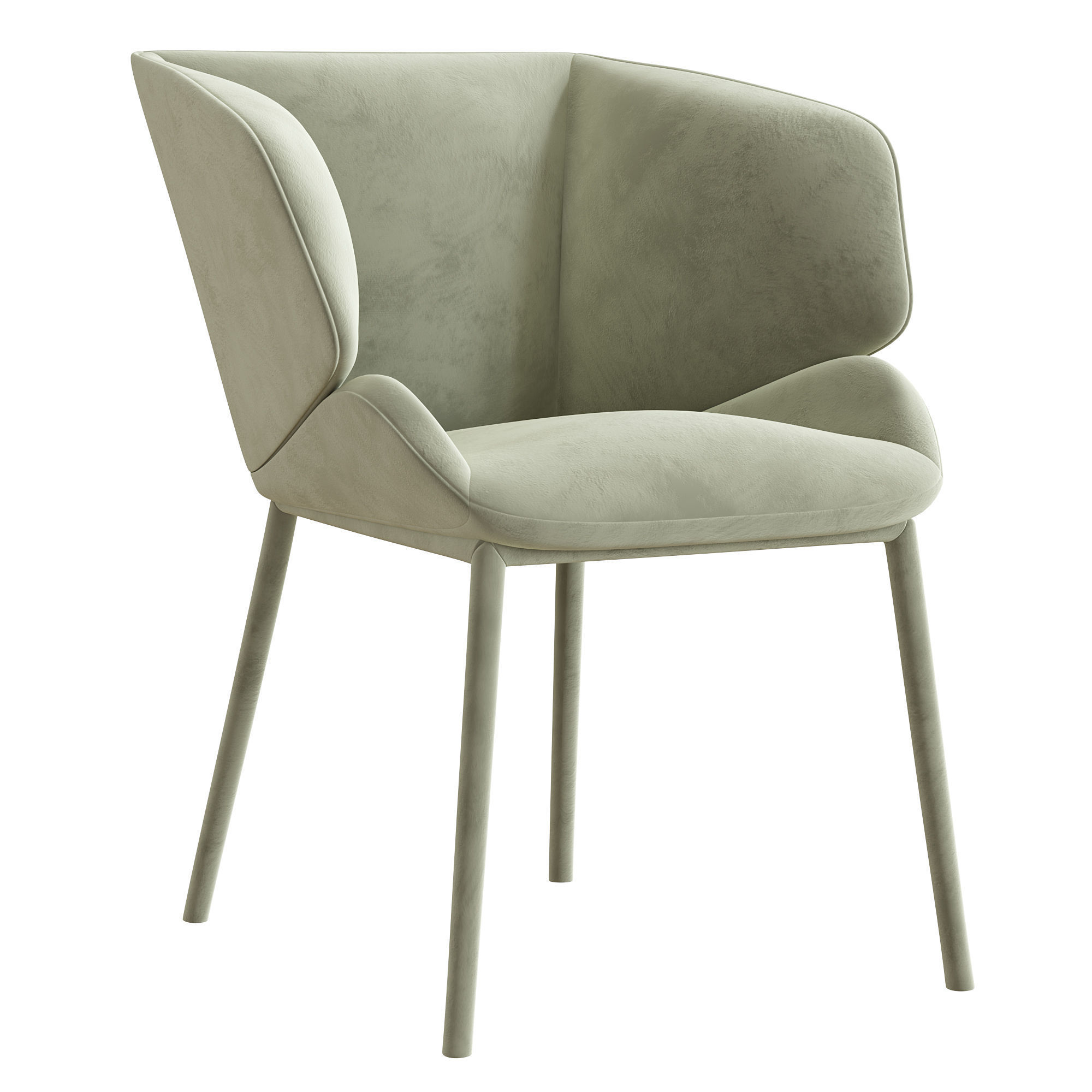 Natuzzi italia chairs rose dining 3D model | CGTrader