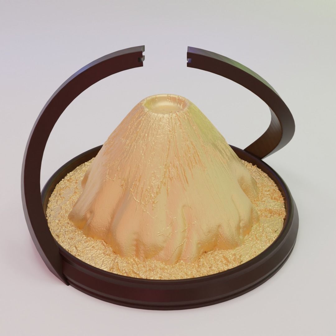 Backflow Incense Cone Burner Mountain 3D model 3D printable | CGTrader