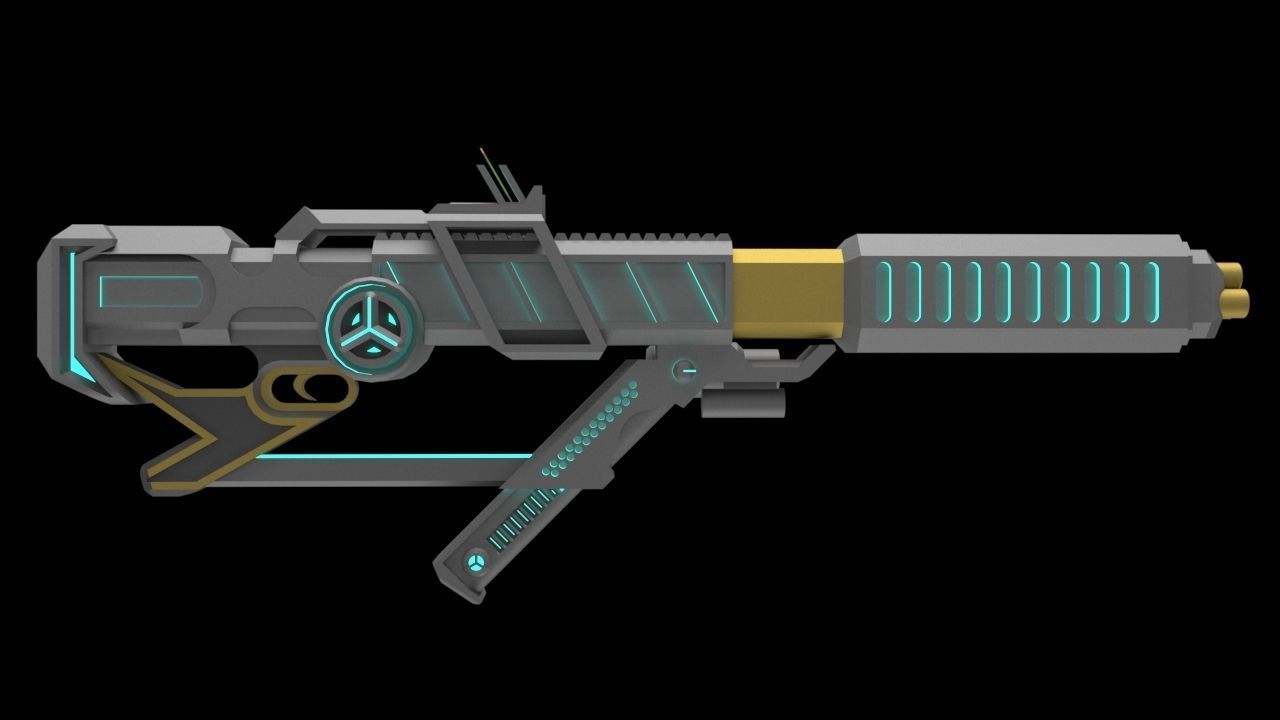 energy gun 3D model | CGTrader