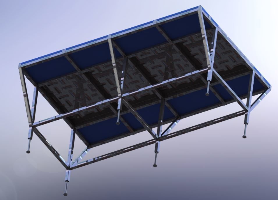 Stainless Steel Industrial Kitchen Table 3D model | CGTrader