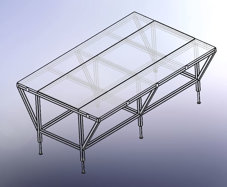 Stainless Steel Industrial Kitchen Table 3D model | CGTrader