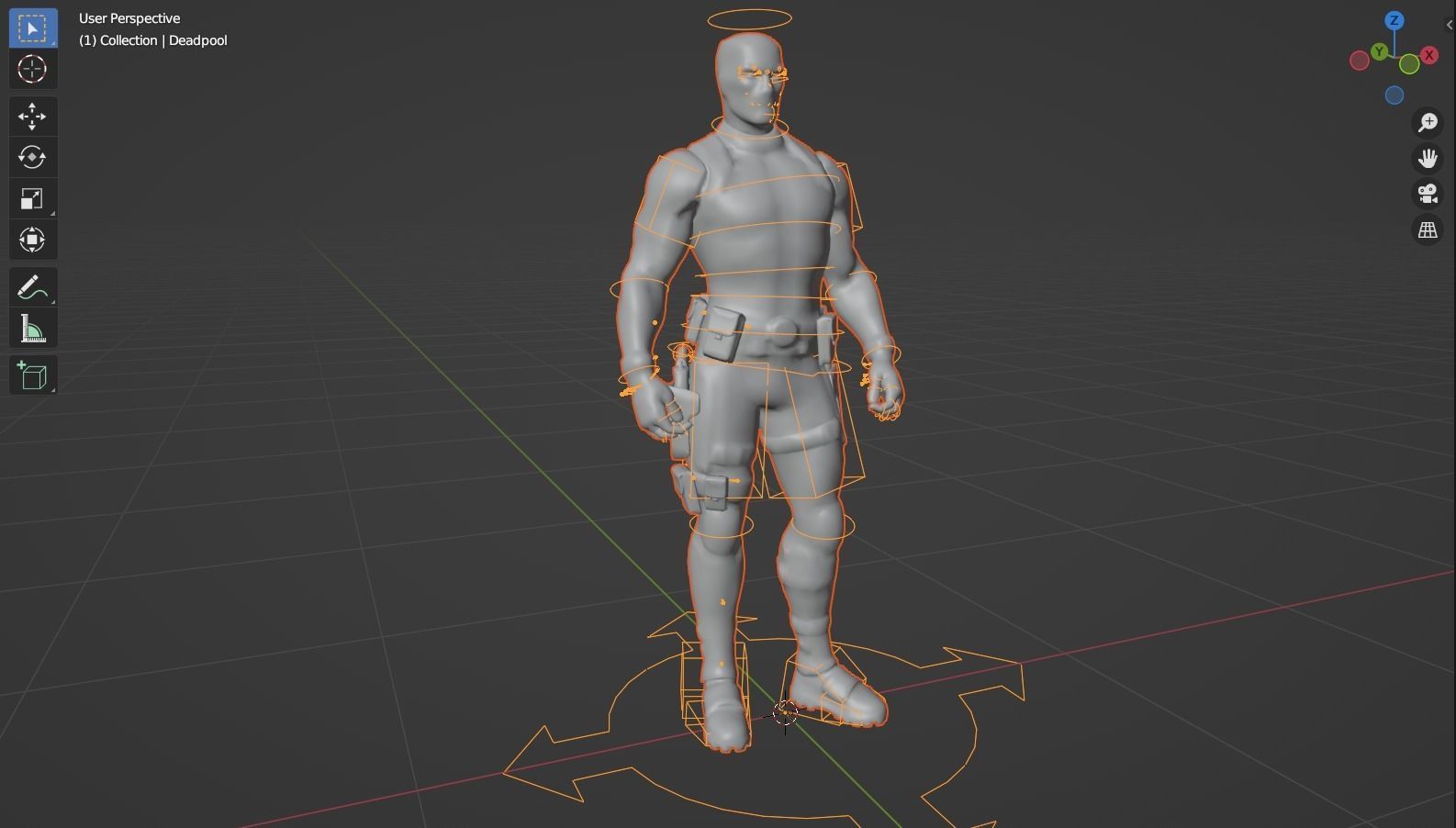 Marvels Deadpool rigged 3D model rigged | CGTrader