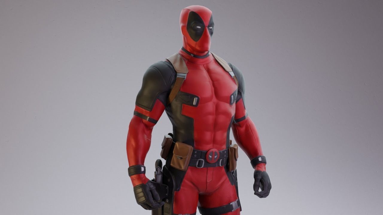Marvels Deadpool rigged 3D model rigged | CGTrader