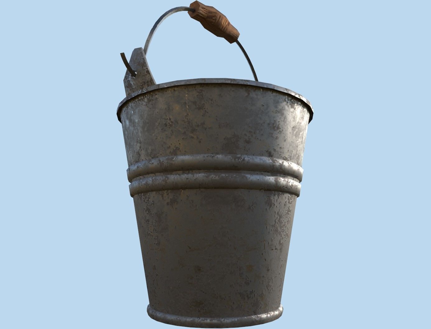 3D model Metal Bucket - Farm tools collection - Ar-Vr ready PBR VR / AR ...