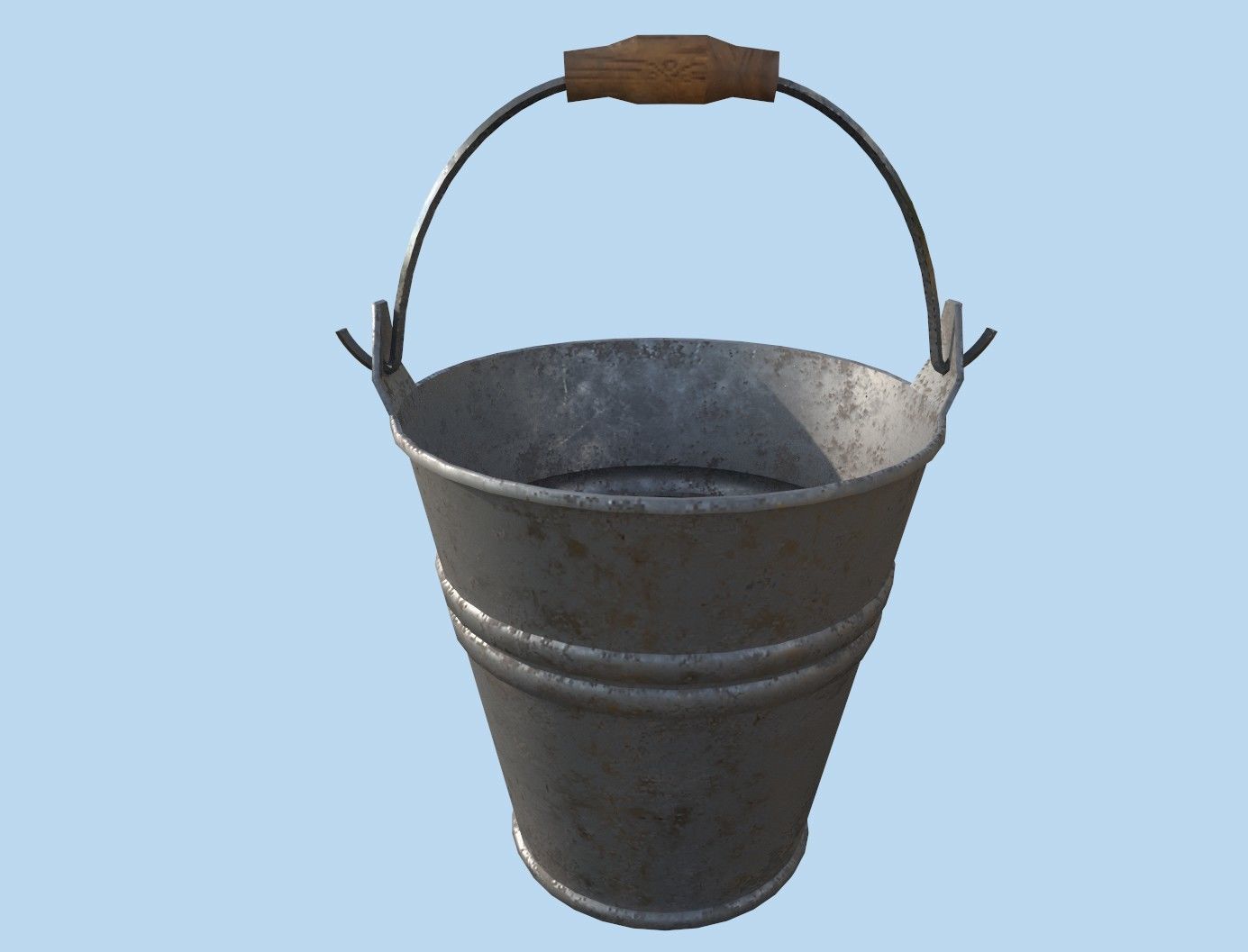 3D model Metal Bucket - Farm tools collection - Ar-Vr ready PBR VR / AR ...