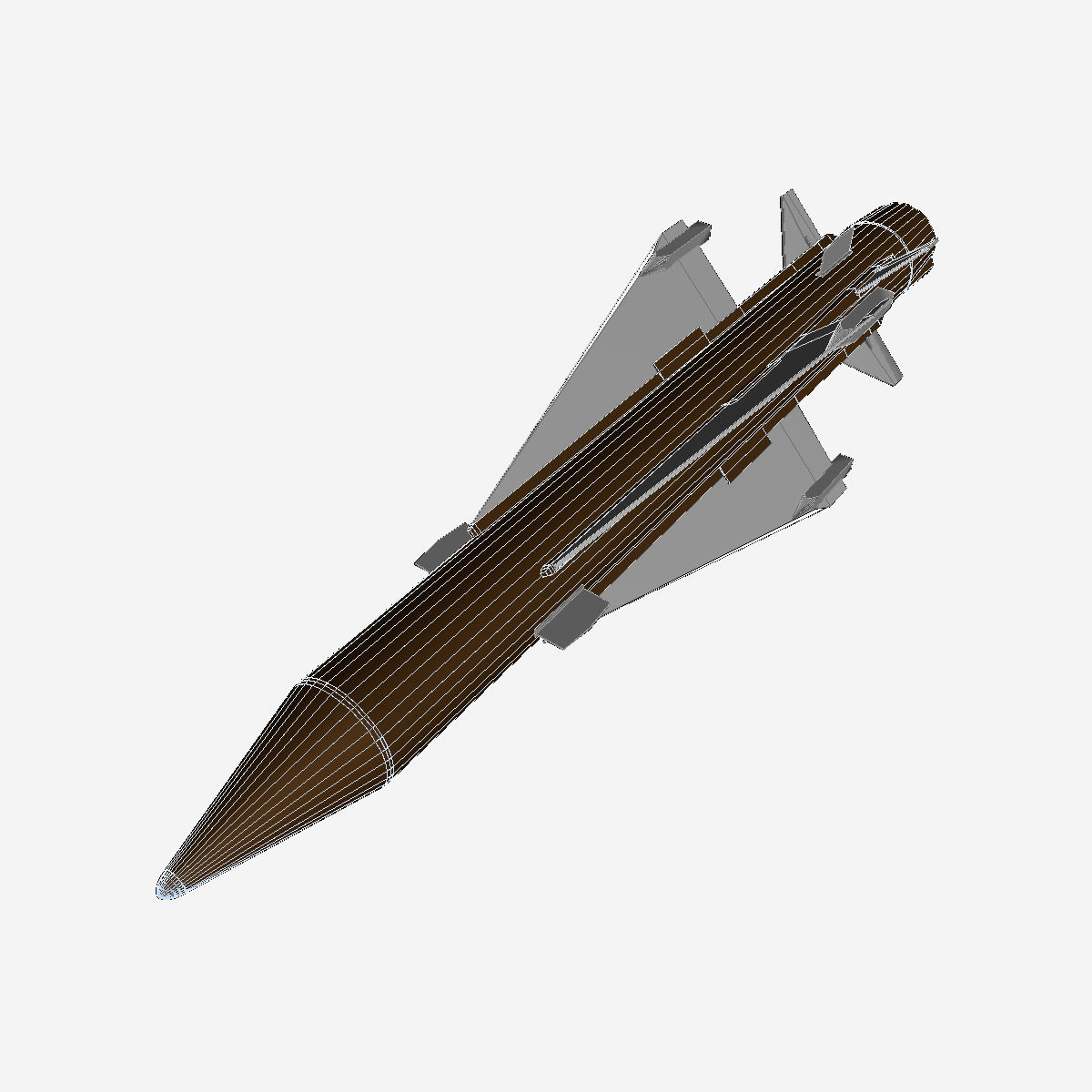 Sea Wolf Missile 3D model | CGTrader