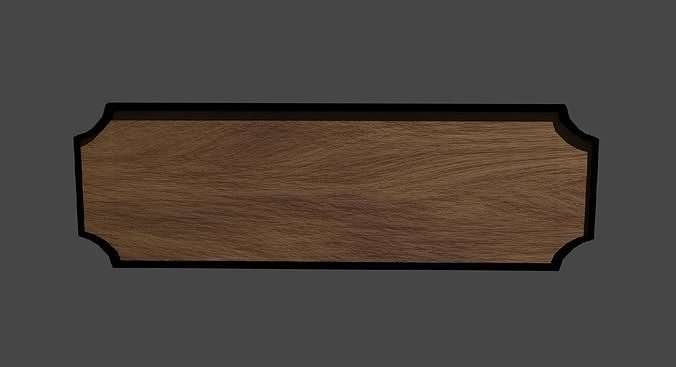 Wooden Sign 3D model | CGTrader