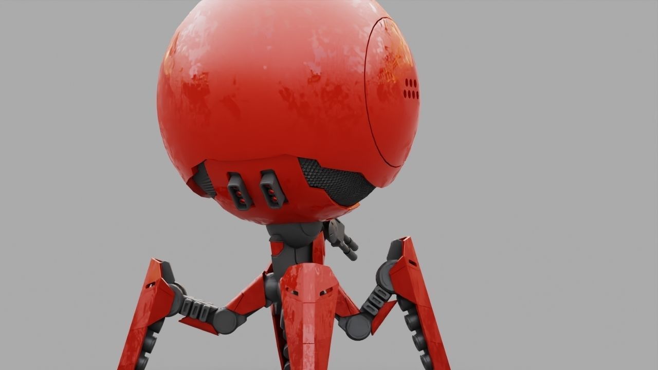 OCTOPUS DROID rigged 3D model rigged | CGTrader
