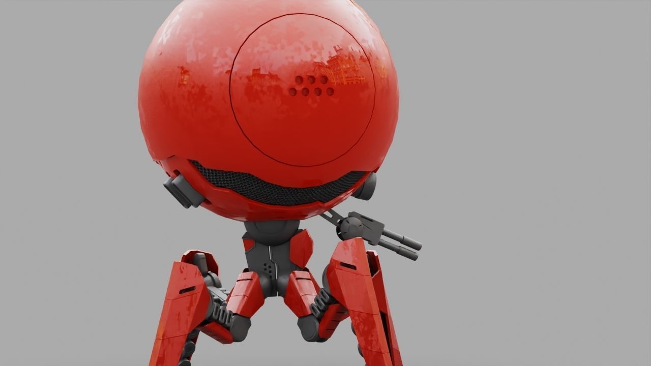 OCTOPUS DROID rigged 3D model rigged | CGTrader