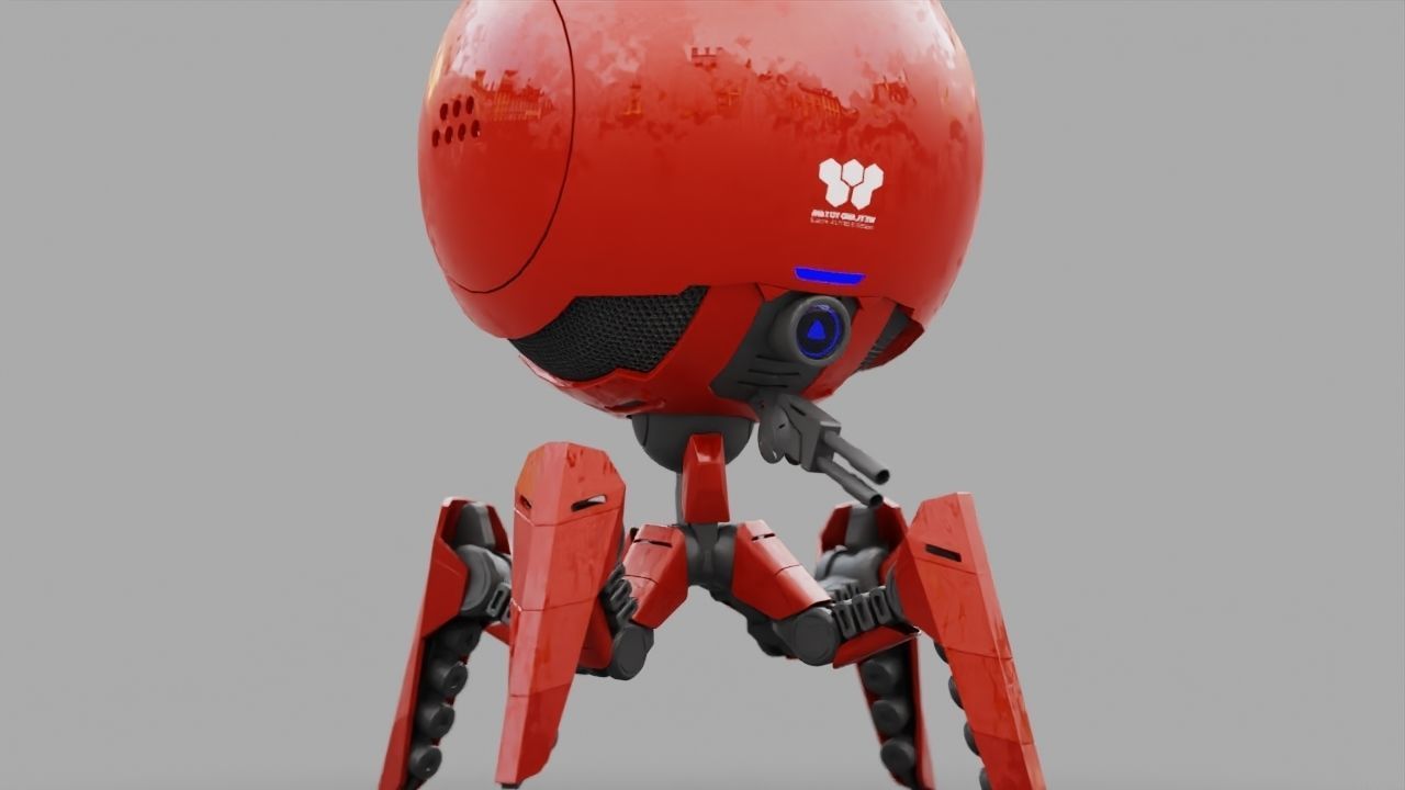 OCTOPUS DROID rigged 3D model rigged | CGTrader