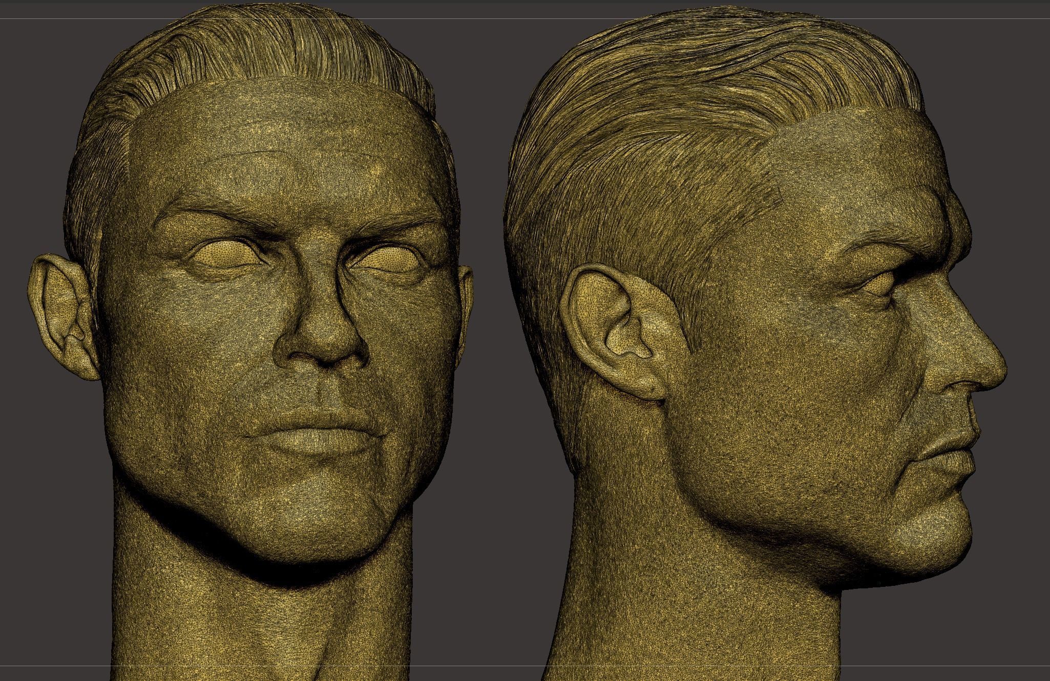 Cristiano Ronaldo Head 3D model 3D printable | CGTrader
