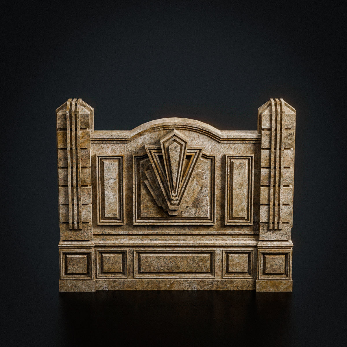 3D model ART DECO STEAMPUNK STREET PROPS ELEMENT VR / AR / low-poly ...