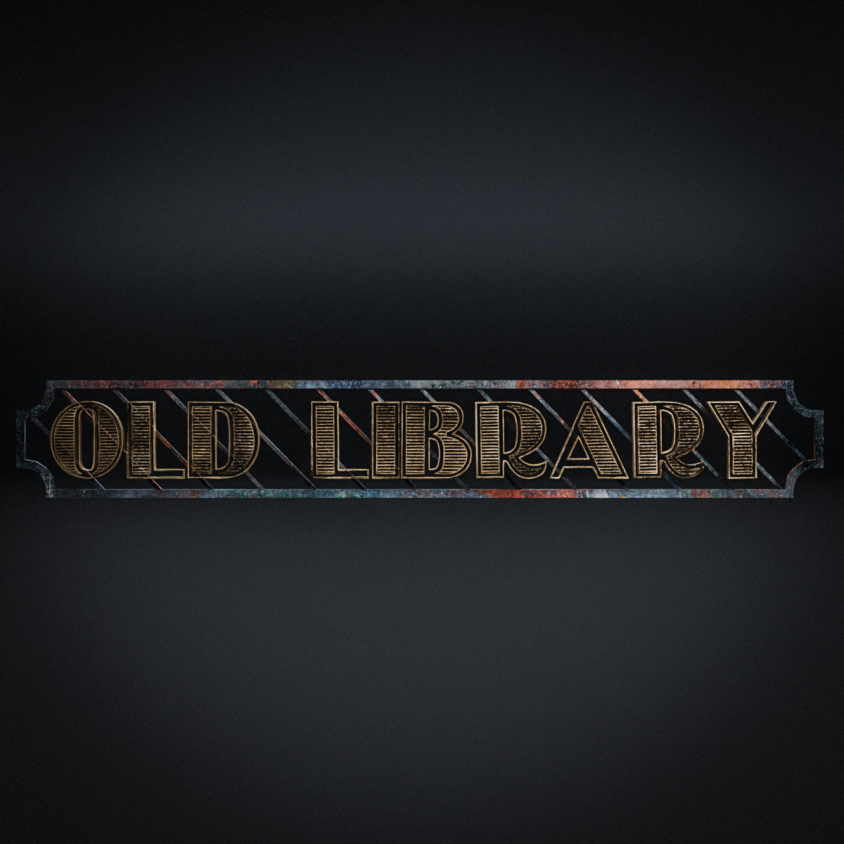 3D model BUILDING SIGN ART DECO STEAMPUNK VR / AR / low-poly | CGTrader