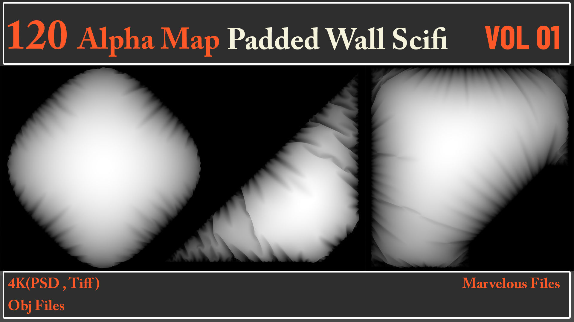 120 Alpha Maps Padded Wall SCIFI Texture | CGTrader