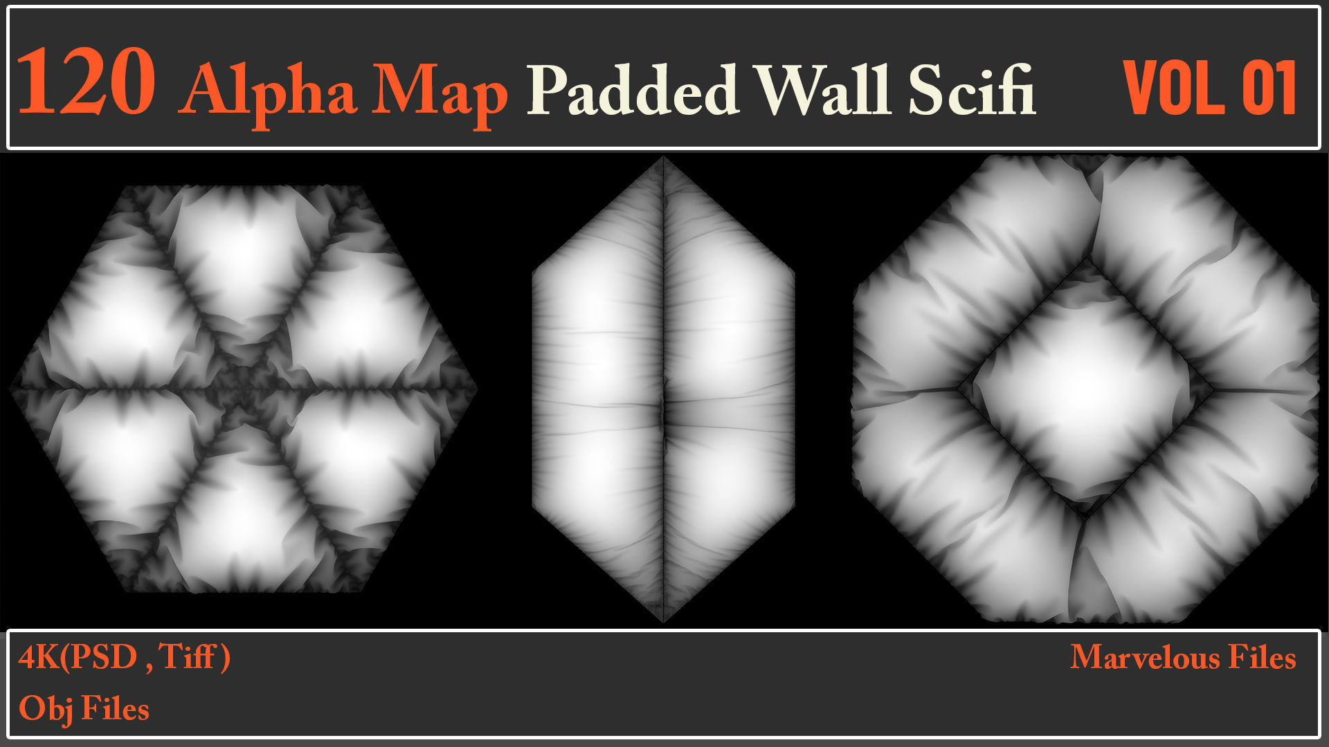 120 Alpha Maps Padded Wall SCIFI Texture | CGTrader