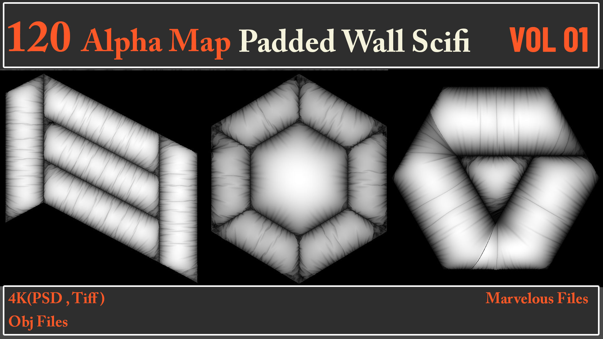 120 Alpha Maps Padded Wall SCIFI Texture | CGTrader