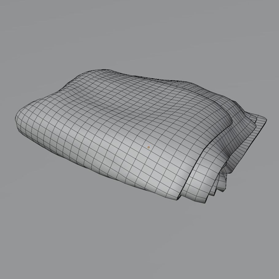 Blanket folded wool free 3D model | CGTrader