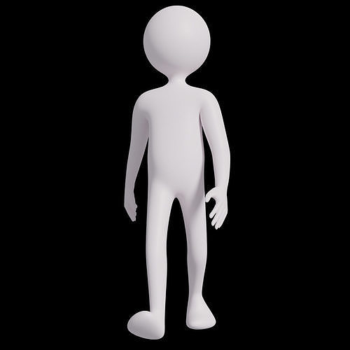 3D model Simple cartoon man - Riggged VR / AR / low-poly | CGTrader