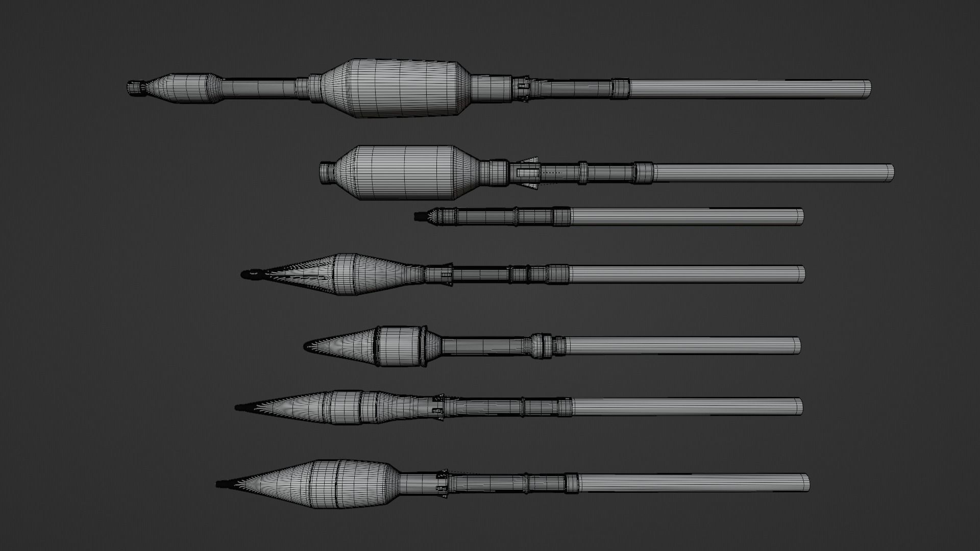 3D model RPG-7 with missle VR / AR / low-poly | CGTrader