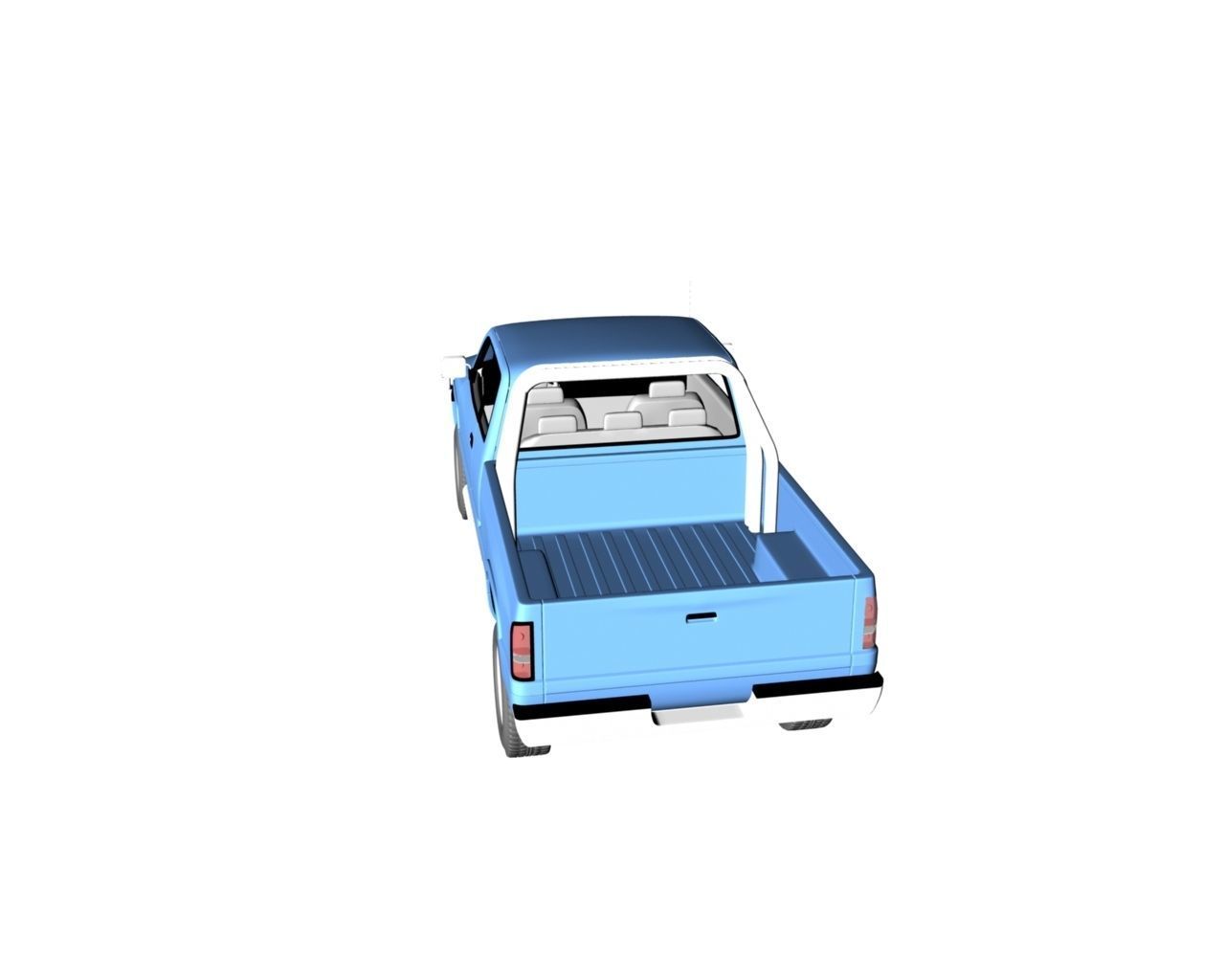 Chrysler Dodge Ram Extended Cab 3D model | CGTrader