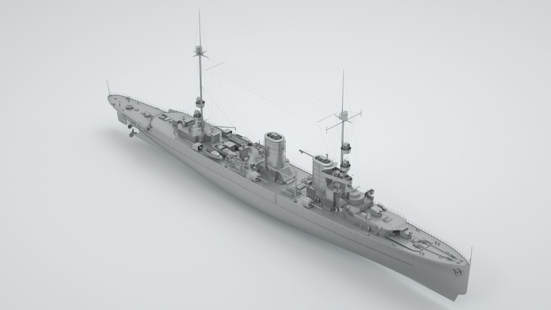 Java Class Cruiser Netherlands 3D model rigged | CGTrader