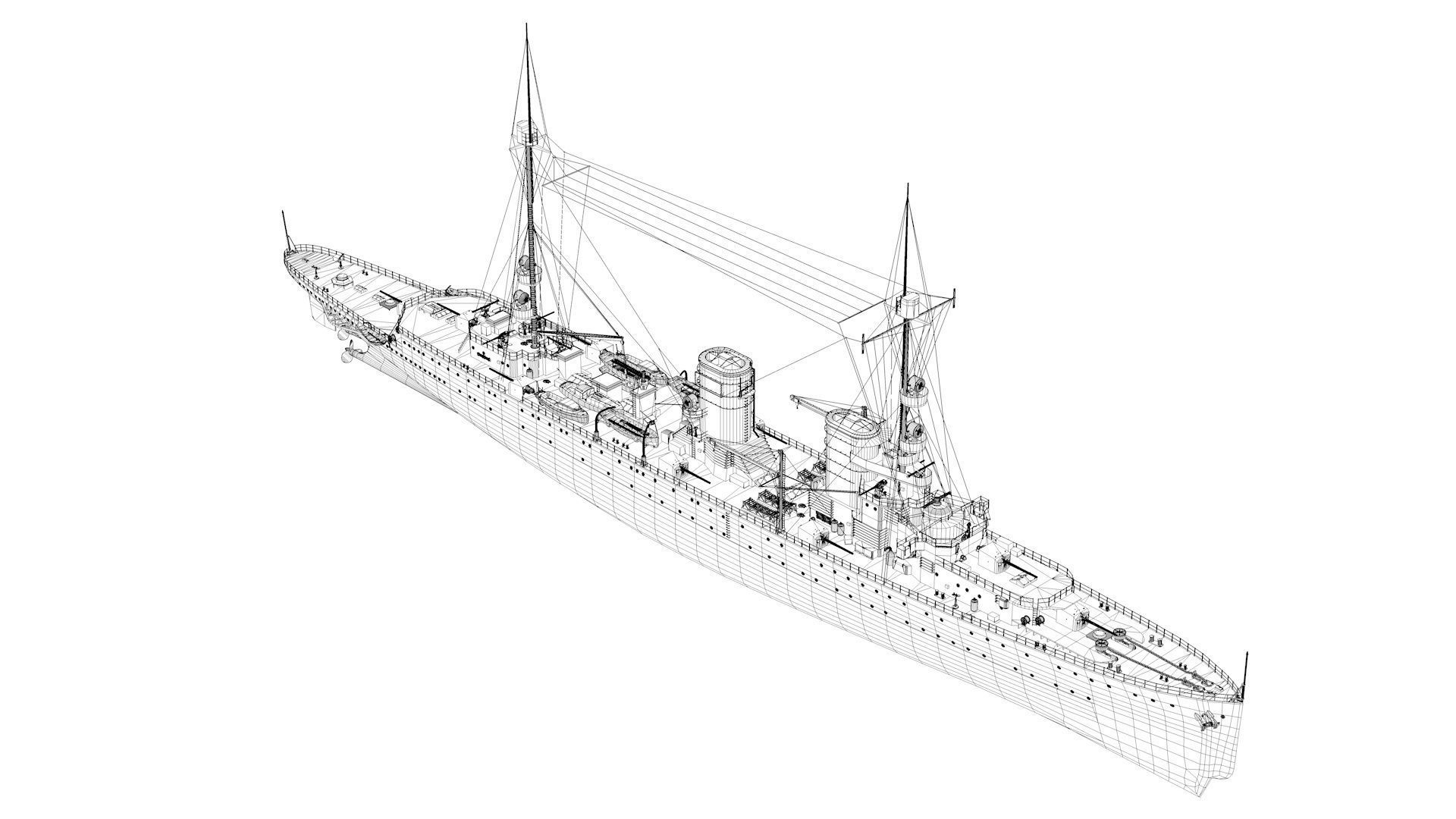 Java Class Cruiser Netherlands 3D model rigged | CGTrader