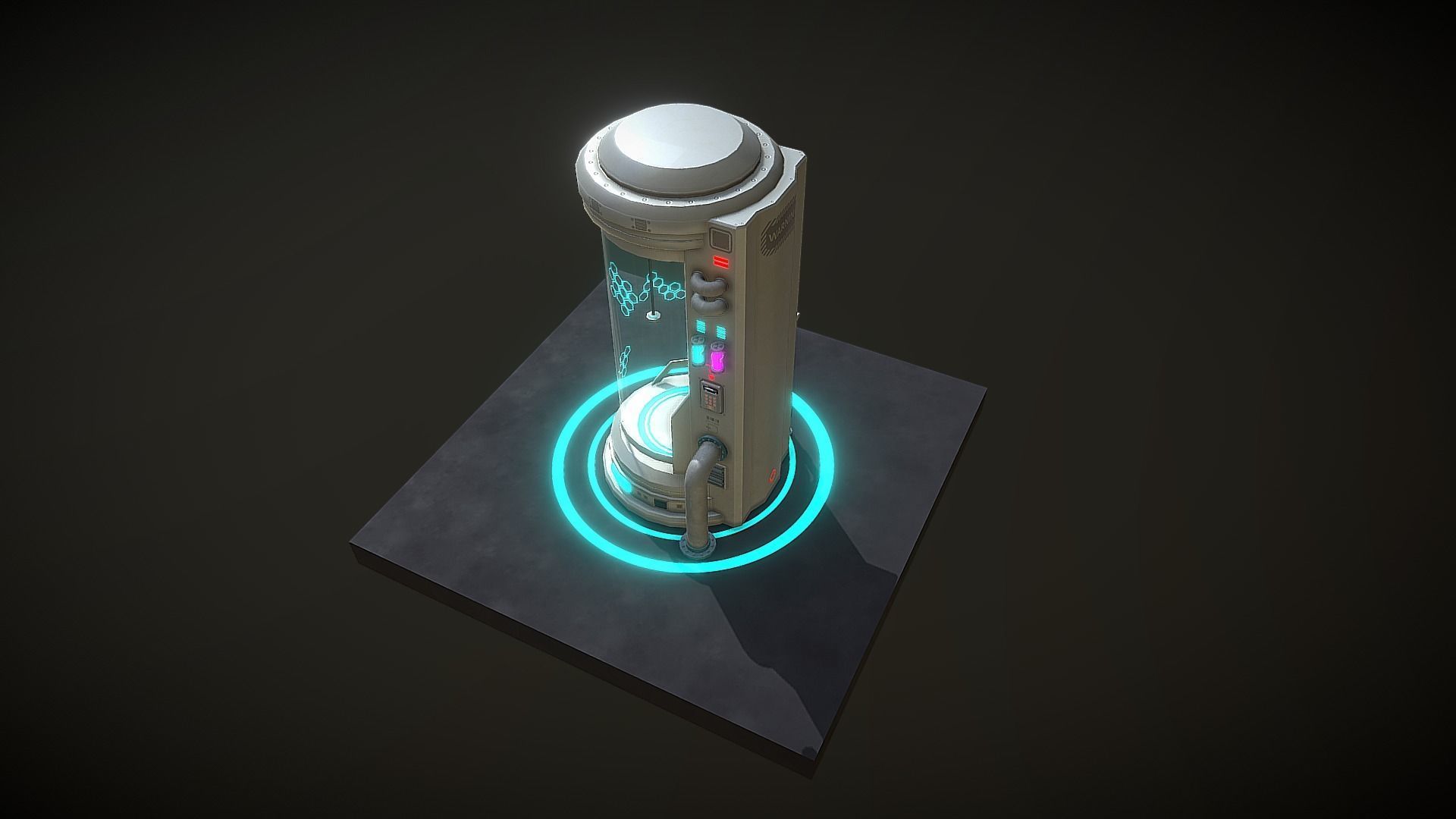 3D model Sci-fi Laboratory Capsule VR / AR / low-poly | CGTrader
