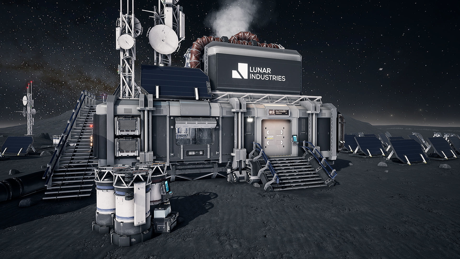 3D model Modular Lunar Base VR / AR / low-poly | CGTrader