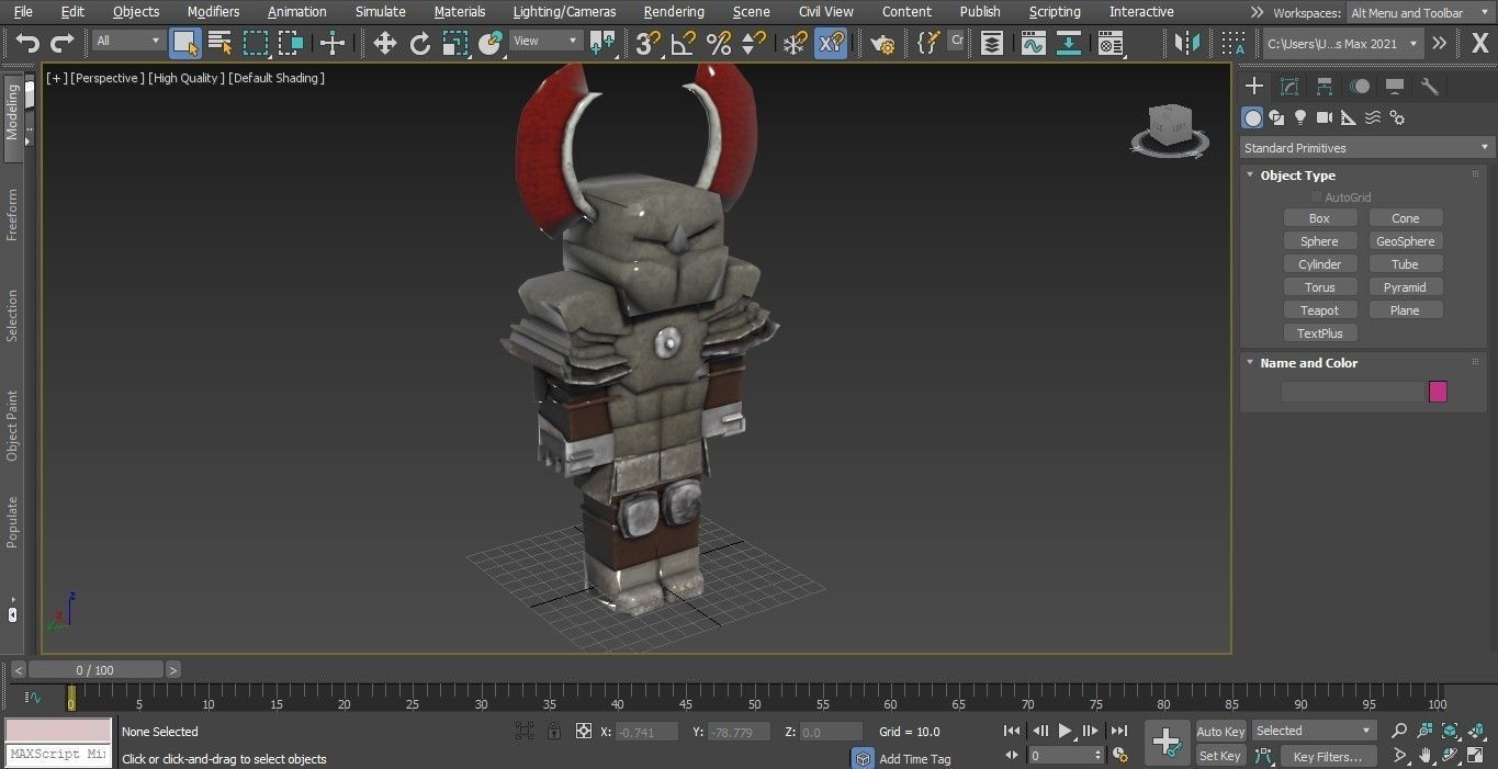 3D model Minecraft Roblox Knight Armor Model VR / AR / low-poly | CGTrader