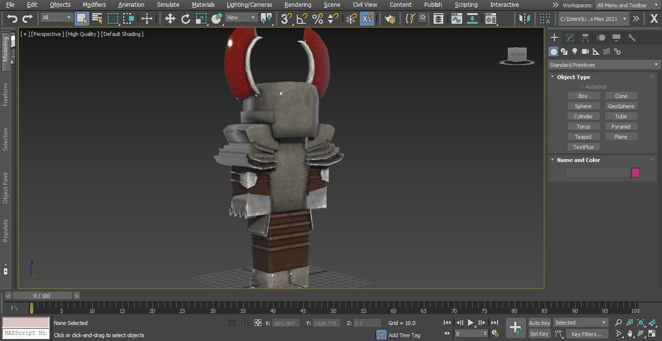 3D model Minecraft Roblox Knight Armor Model VR / AR / low-poly | CGTrader