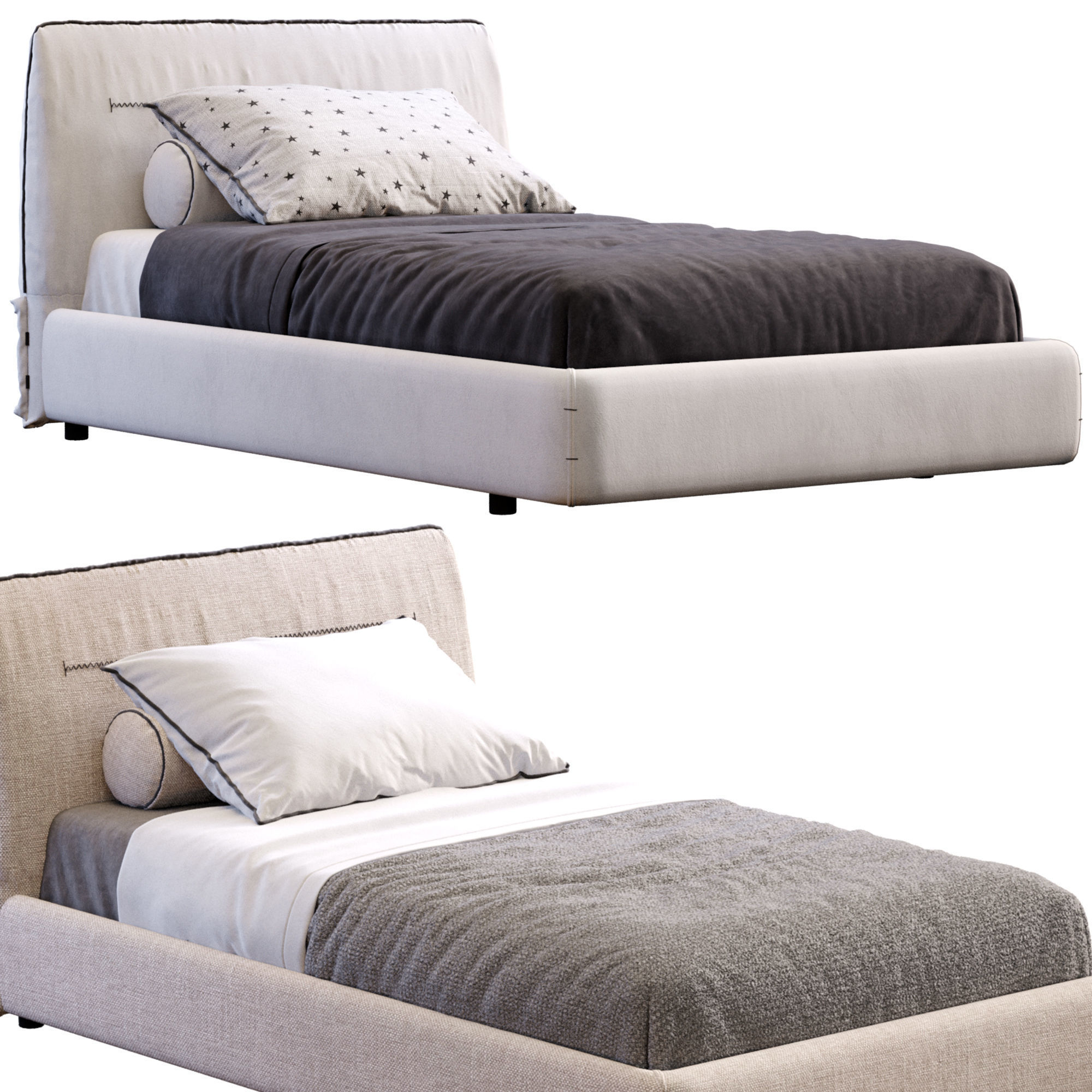 Jacqueline Bed By Poliform 3D model | CGTrader