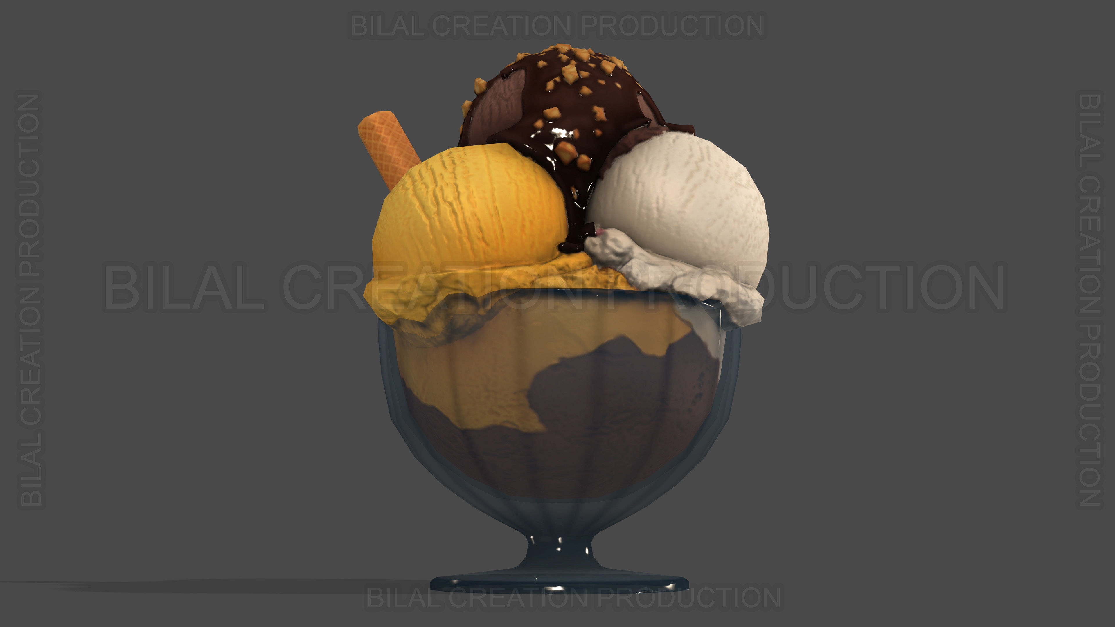 3D model Ice Cream VR / AR / low-poly | CGTrader