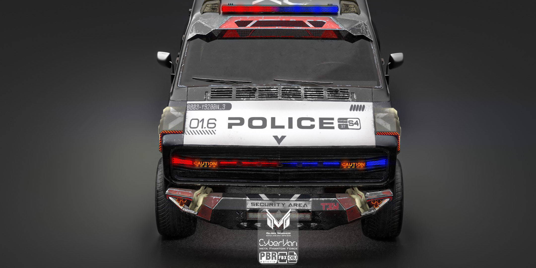 Cyber Van 3D model | CGTrader