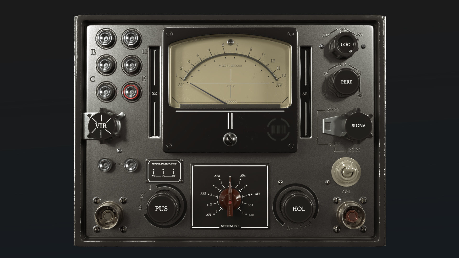 control panel 3D model | CGTrader