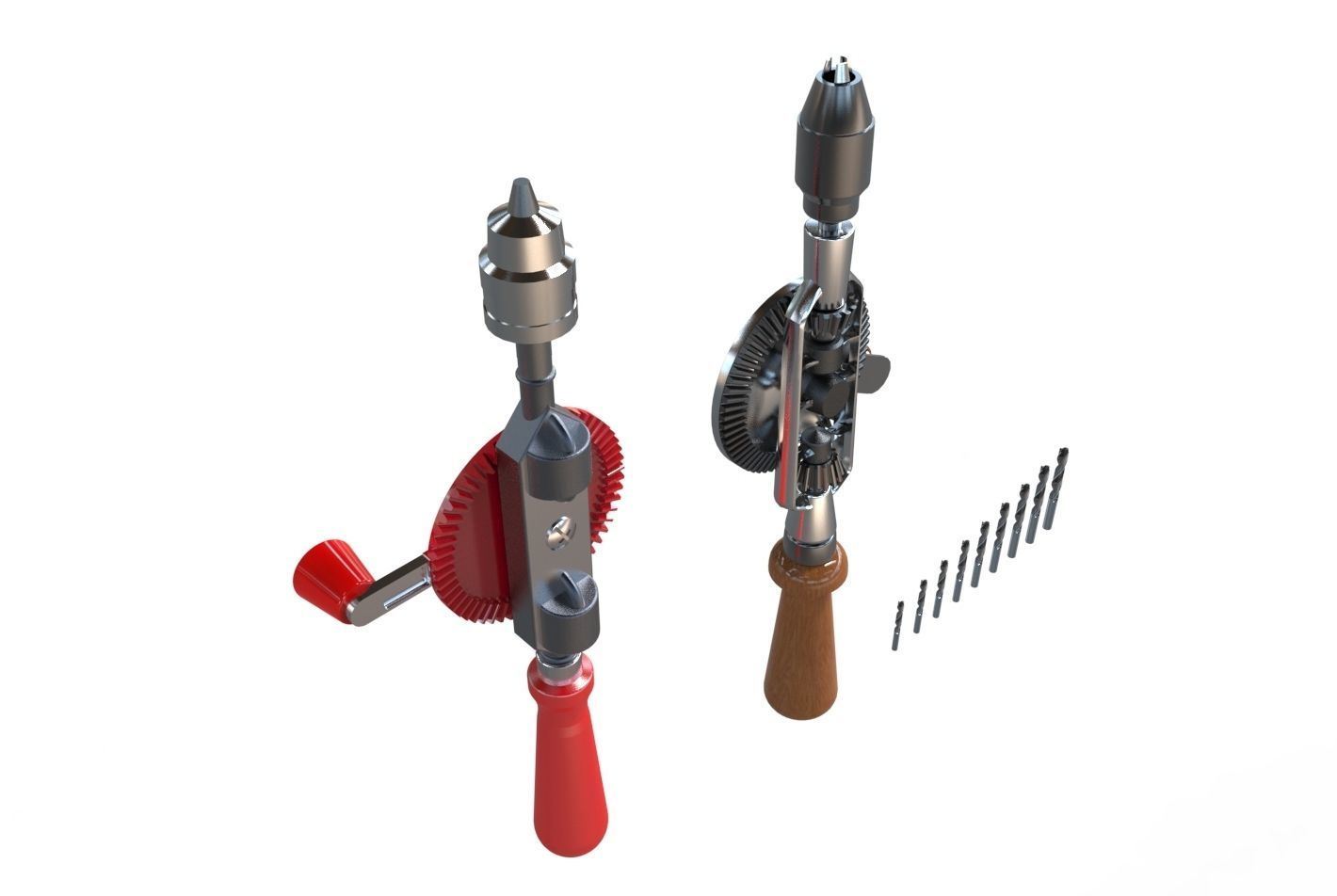 Hand drill manual traditional tool 3d models 3D model | CGTrader