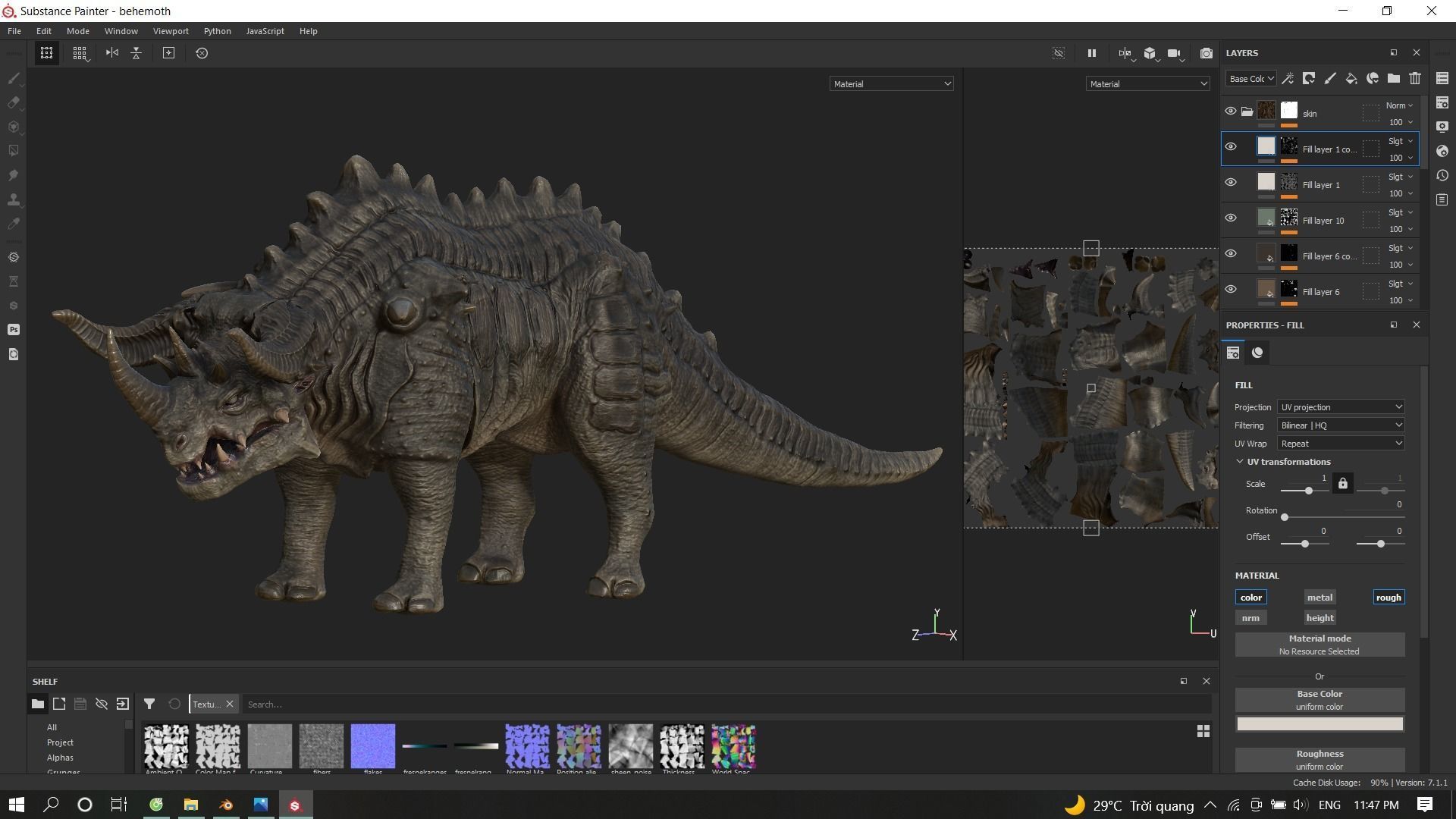 3D model Behemoth alien creature VR / AR / low-poly | CGTrader