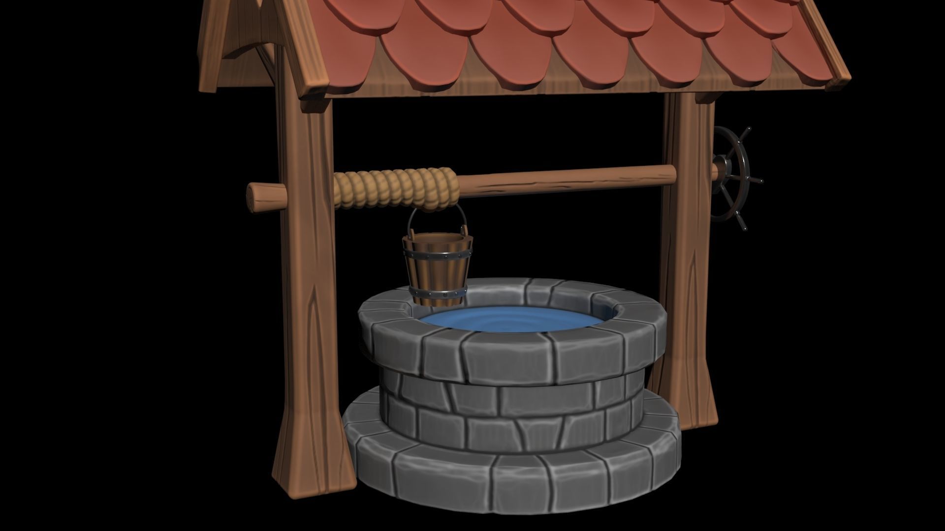 Stylized Water well 3D model | CGTrader
