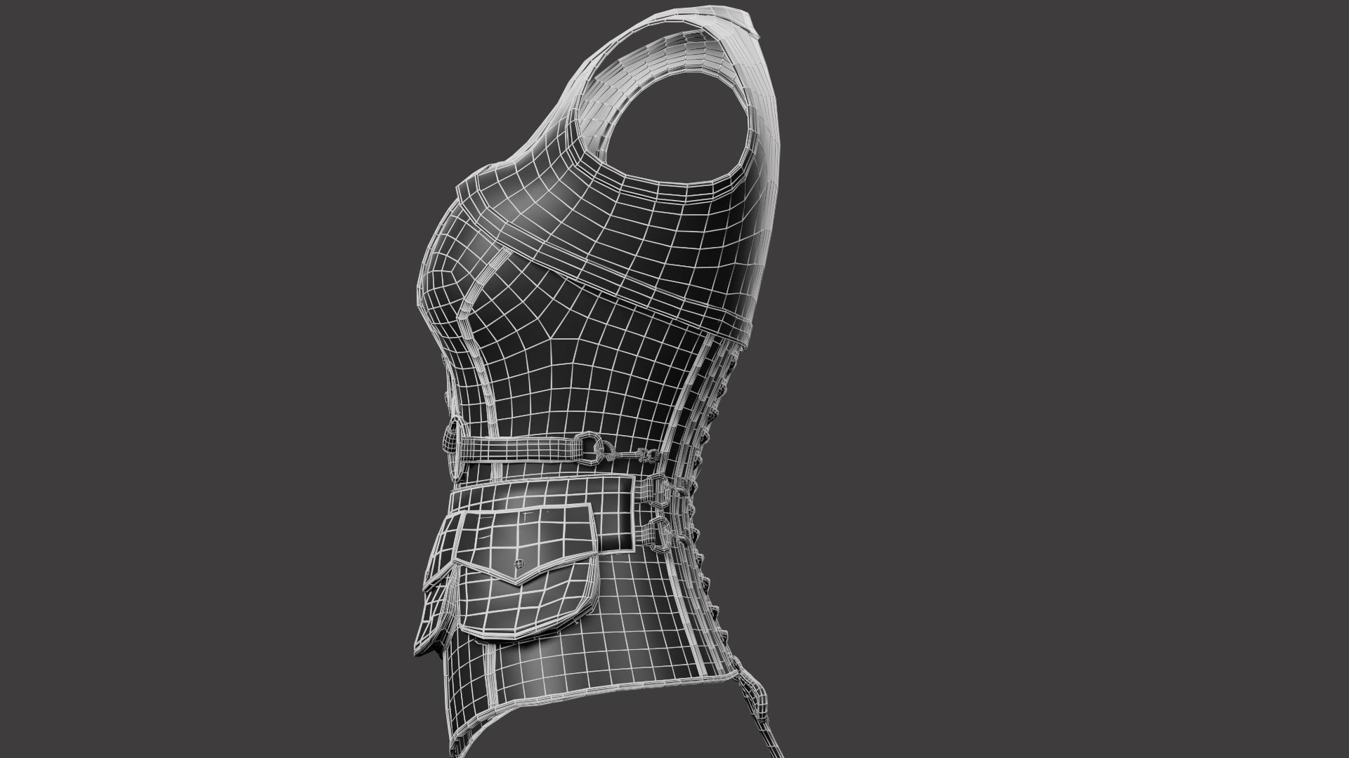 3D model Corset v3 VR / AR / low-poly | CGTrader